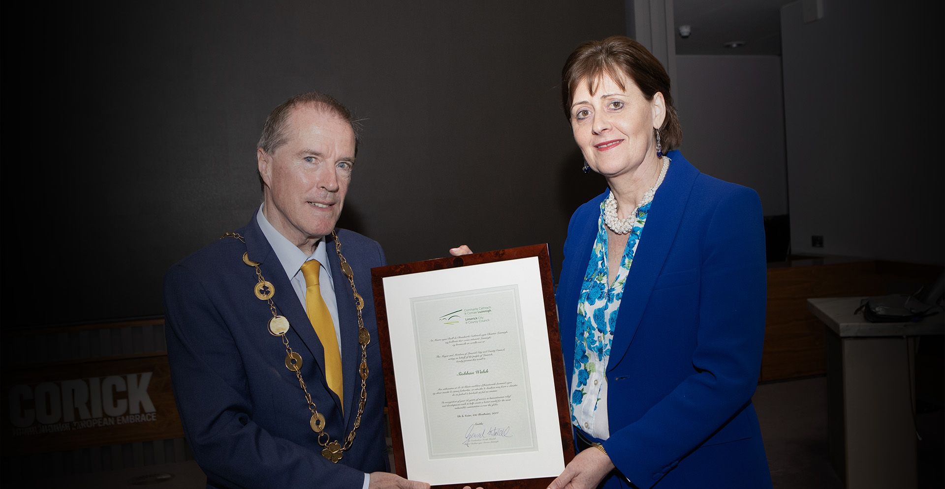 Limerick native, GOAL CEO, Siobhan Walsh, honoured at Mayoral Reception ...